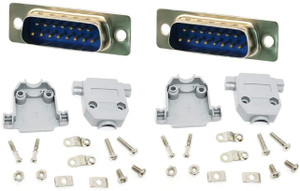 ERHIndia (Pack of 2) DB15 Connector Male and Male 15 Pin Electrical ...