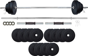 STARX 30 kg PVC Weight with 5Ft Straight Rod Gym Equipment for home gym ...