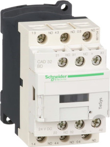 Schneider Electric CAD32BD TeSys AUXILIARY CONTACTOR 3 Pole Wire ...