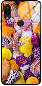 NDCOM Back Cover for Redmi Note 7S Sea Shells Printed Glass Case ...