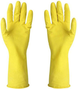 ShoppyCharms Multipurpose Reusable Rubber Hand Gloves Scrubbing ...