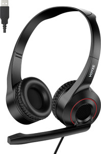 VOYEE Z112 USB Headset with Microphone for Laptop Headphones with in ...