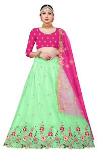 PATTARI Embroidered Semi Stitched Lehenga Choli - Buy PATTARI ...