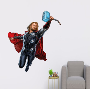 Saiii Designs 45 cm thor avengers vector Self Adhesive Sticker Price in ...