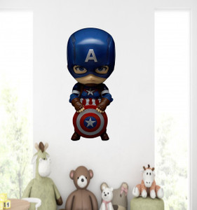 Decals Point 55 cm cute captain america wallpaper cartoon Self Adhesive ...