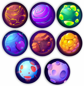 CVANU The Eight Solar System in 3D Look MDF Art Circle Shaped Cutout ...