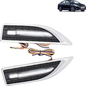 Rhtdm Car Side Fender Light with 3 Colour Led Indicator Light (White ...