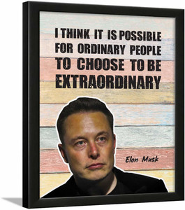 Elon Musk Framed Posters - Motivational Quotes Frames - Poster With ...