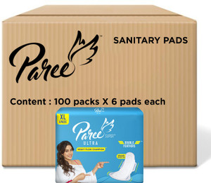 Paree Super Ultra Dry Feel Double Feathers XL Tri-Fold Pads, With ...