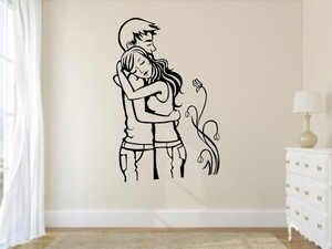 BALKRISHNA WALL STICKER 60 cm romantic couple wall Sticker Self ...