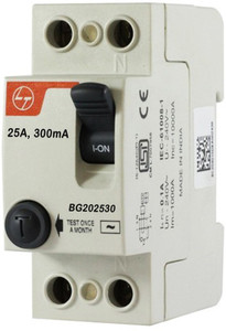 L&T RCBO Double Pole 32 Amp/30mA 240V with Overcurrent Protection ...