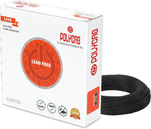 Polycab FR Grade PVC Compound 1.5 sq/mm Black 90 m Wire Price in India ...