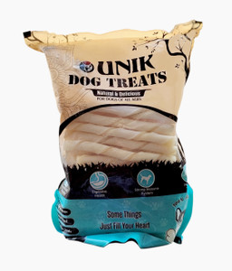 Unik Raw Hide Twisted Calcium Chew Sticks for New Born, Young & Adult ...