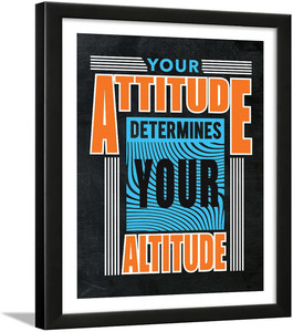 Attitude Quotes Wall Frames - Positive Attitude Wall Frames - Attitude ...