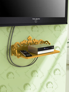 HOME SPARKLE Wooden Set Top Box Stand/DTH Stand/WIFI Router Stand,Wall ...