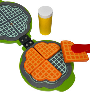 Playbox Kids toys| Wooden Waffle Maker| Kids Pretend Play Cooking Toy ...