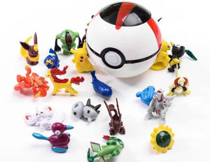 Delite Legendary Rare Combo POKEMON 24 Mini Figures and One Poke Ball ...