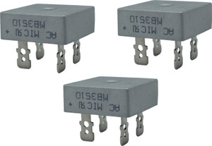 3PCS MBC3510 1KV 35A (HEAVY DUTY) Single Phase Bridge Rectifier Diode ...