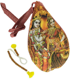 Firmus Lord Krishna Radha Printed 3D Chanting Bag with Sakshi Mala ...