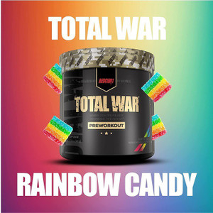 Redcon1 TOTAL WAR PRE WORKOUT RAINBOW CANDY FLAVOR 30 SERV EXTREME ...