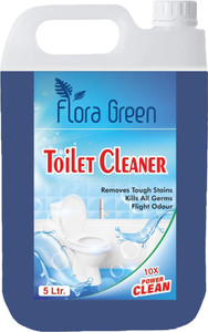 Flora Green Toilet Cleaner ,5 Litre,Toilet cleaner liquid,Removes bad ...