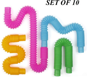 PRAYOSHA ENTERPRISE Fidget Pop Tube Toys Pack Pull and Pop Tube Sensory ...