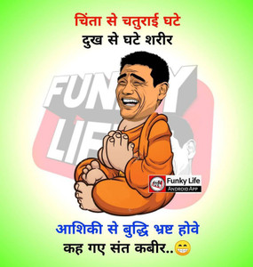 Hindi Funny Quotes Poster Sticker (self adhesive) Poster 12 inch X 18 ...