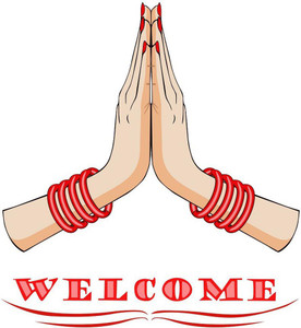 WALLDECORS 60.96 cm WELCOME HANDS IMAGE Self Adhesive Sticker Price in ...