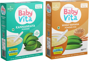 Babyvita Wheat-Banana & Kannankaya Powder Mix|No Added Vitamins ...