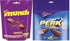 NESTLE MUNCH & PERK BITES (208+175 G), 383 GM PACK OF 2 BARS Bars Price ...