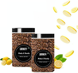 Indostore99 Rock Salted Lemon Flax Seeds for Eating Rich with Fiber ...