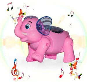 Varietyplus Battery Operated Elephant Light and Sound Musical Animal ...