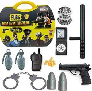 MIMY PUBG Military set Toy with Handcuff,Mini Bullet Gun for Kids Role ...