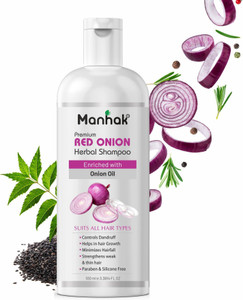 MANHAK Onion Herbal Hair Shampoo for Hair Fall Control & Hair Growth ...
