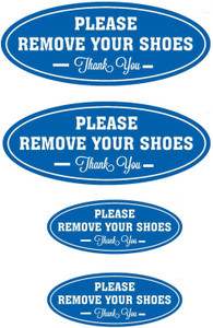 HindK Store 20.32 cm PLEASE REMOVE YOUR SHOES STICKER Self Adhesive ...
