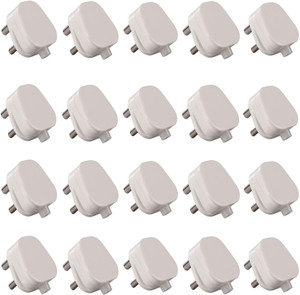 Avishi High Quality 6 Amp. 3 Pin Top Plug, Pack of 20 Plugs (Made of ...