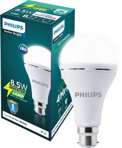 PHILIPS 8.5W Rechargeable Emergency Inverter LED Bulb (Pack of 1) with ...