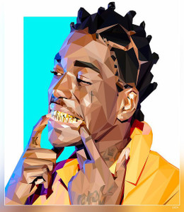 Kodak Black Famous American Rapper And Singer Quoted Matte Finish ...