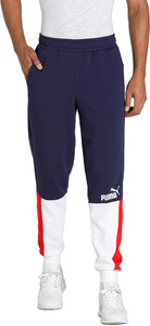 PUMA ESS+ Block Sweatpants Colorblock Men Blue Track Pants - Buy PUMA ...