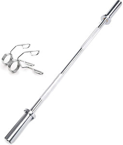 Kiraro 5FT Olympic Straight Weight Lifting Rod (50mm) With 2 Locks ...