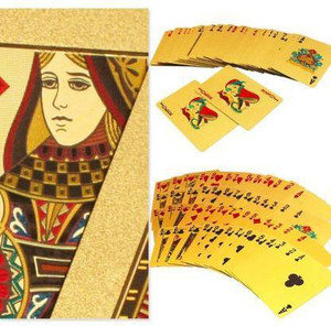 fastgear Pure Gold Plated Playing Tash Cards For Picnic,Poker, Party ...