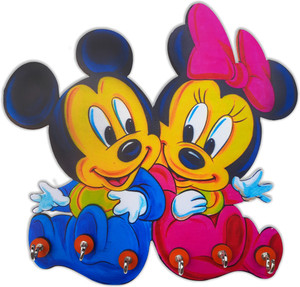 theartefact MDF Mickey Mouse Key holder Wood Key Holder Price in India ...