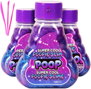 FC Party Slime 3 pcs of Purple Slime Poop Bottle for Girls Boys Purple ...