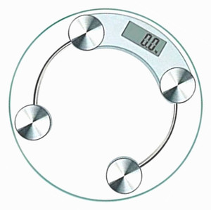 Qoibito Weight Machine Round Glass FD03A1 Body Personal Weighing Scale ...