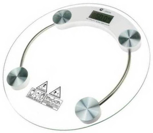 Qoibito Weight Machine Round Glass FD03A1 Body Personal Weighing Scale ...