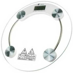 Qoibito Weight Machine Round Glass FD03A1 Body Personal Weighing Scale ...