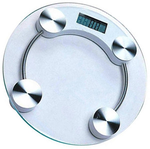 Qoibito Weight Machine Round Glass FD03A1 Body Personal Weighing Scale ...