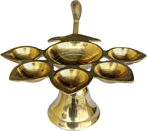 Craft World Pancha arti diya ,panchmukhi deepak, pancha pradeep (Height ...