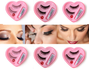 JANOST HEART SHAP FALSE EYELASHES FOR EYE MAKEUP LOOK - Price in India ...