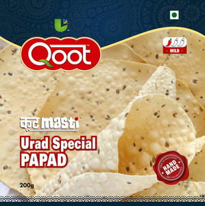 QOOT Premium Urad Dal Papad - Urad Papad - Special Urad Masala Papad ...